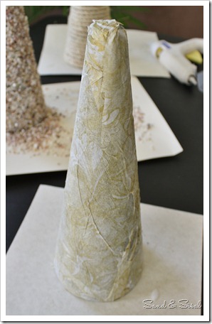 Natural Textured Cones - Sand and Sisal